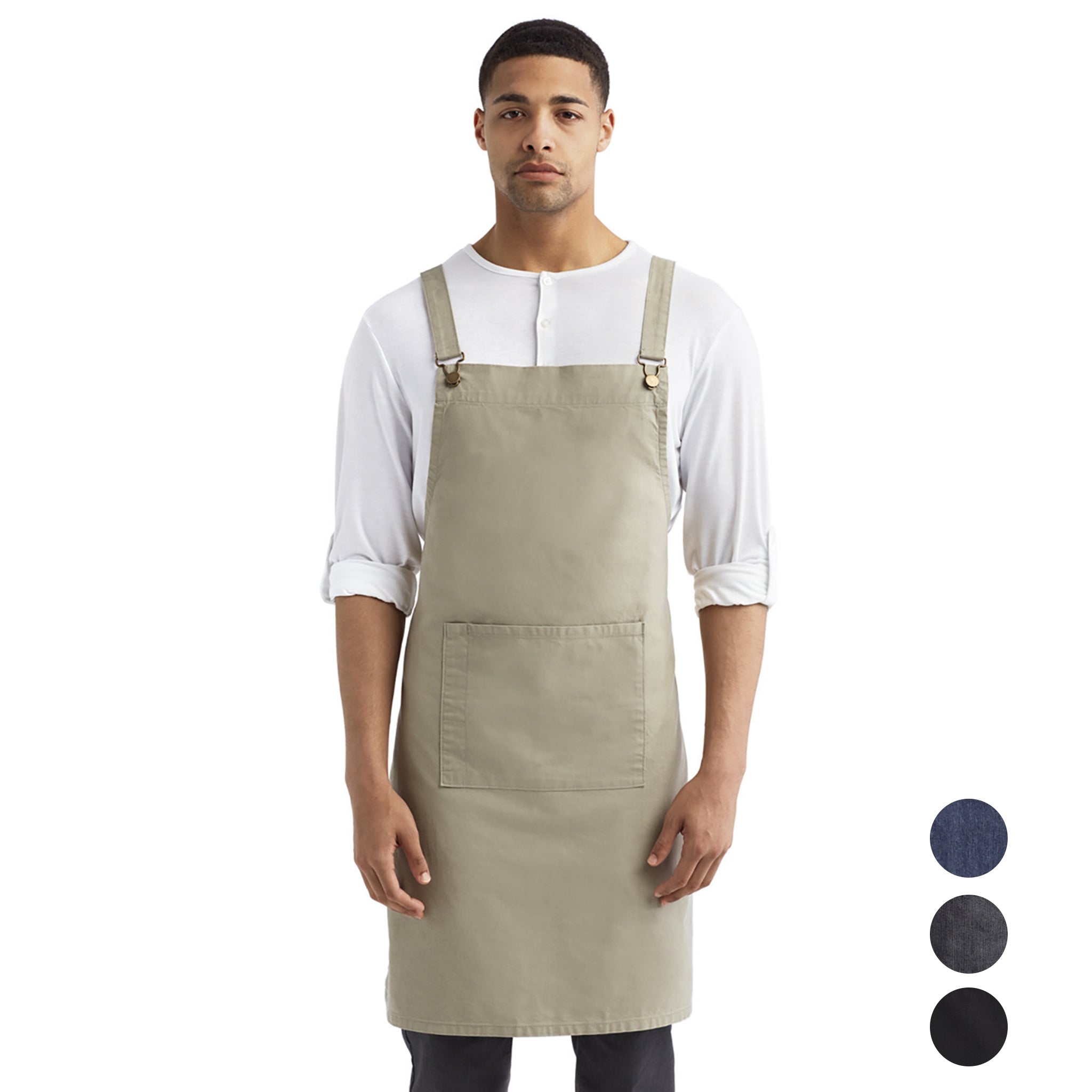 Cross Back Barista Apron – Chef's Roll Apparel
